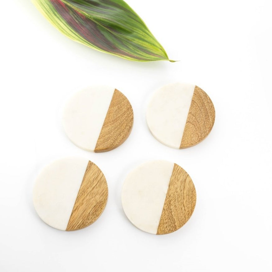 Timber & Marble Coasters – Willow & Co Home
